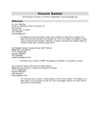 Rotc scholarship resume | DOCX