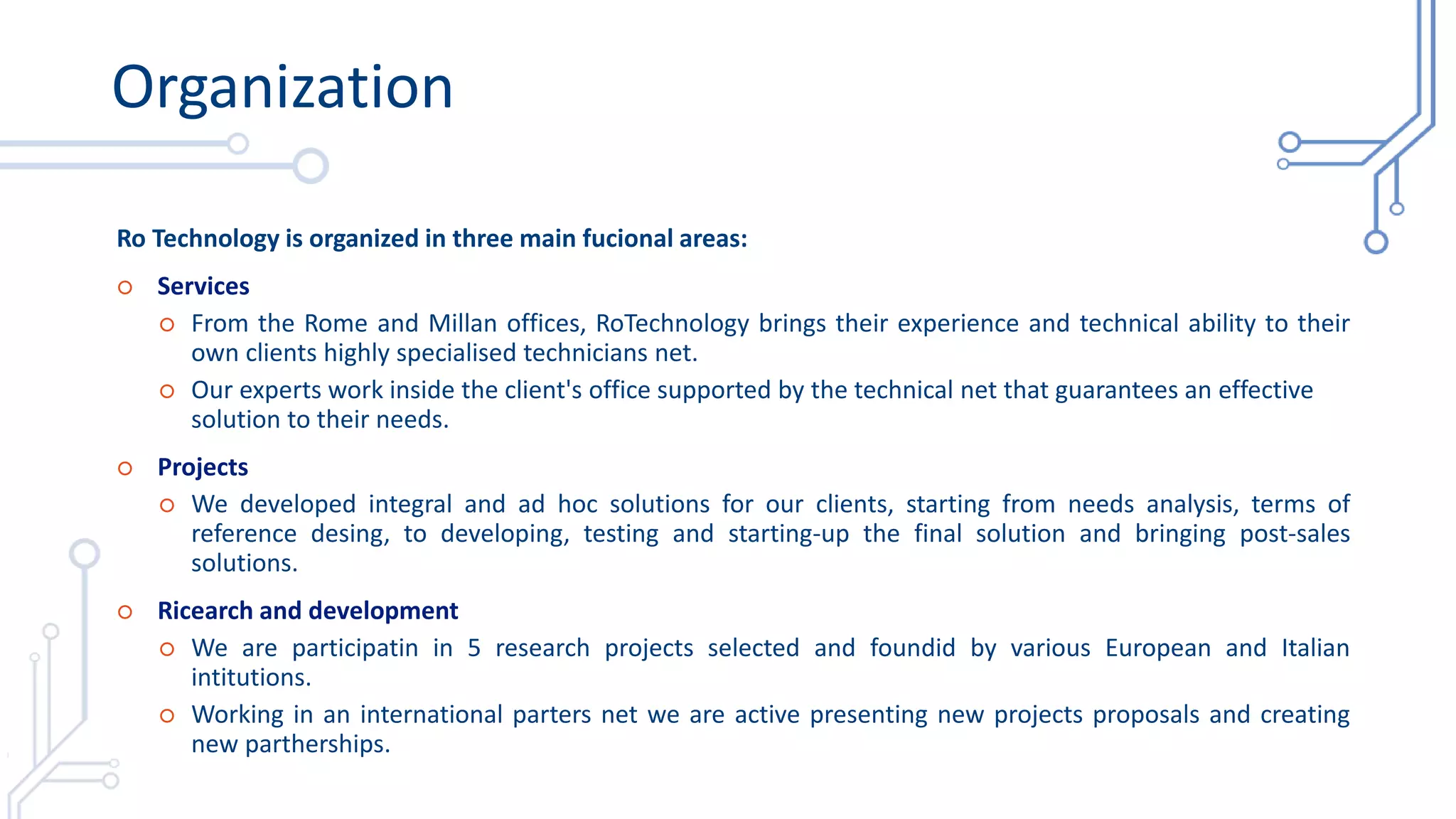 The RoTechnology official presentation | PPT