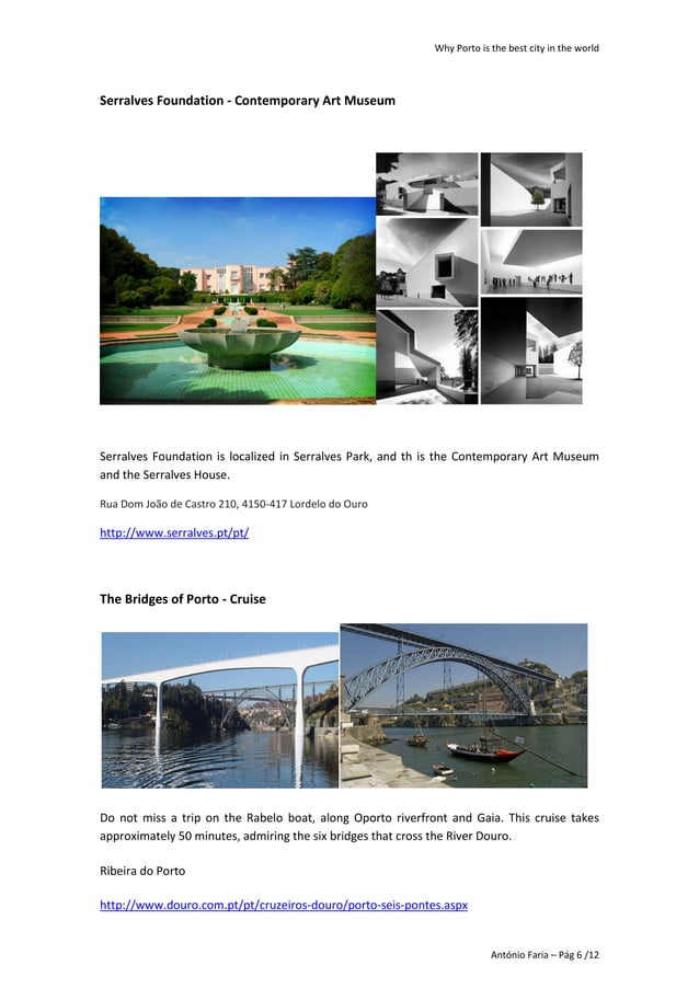 OPORTO CITY by Faria | PDF