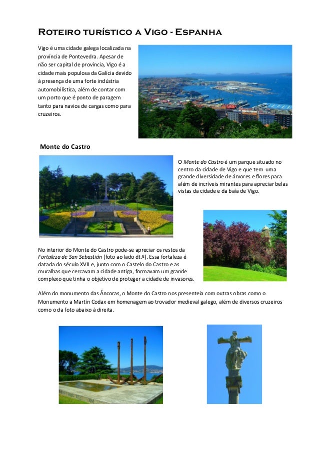 Roteiros turísticos