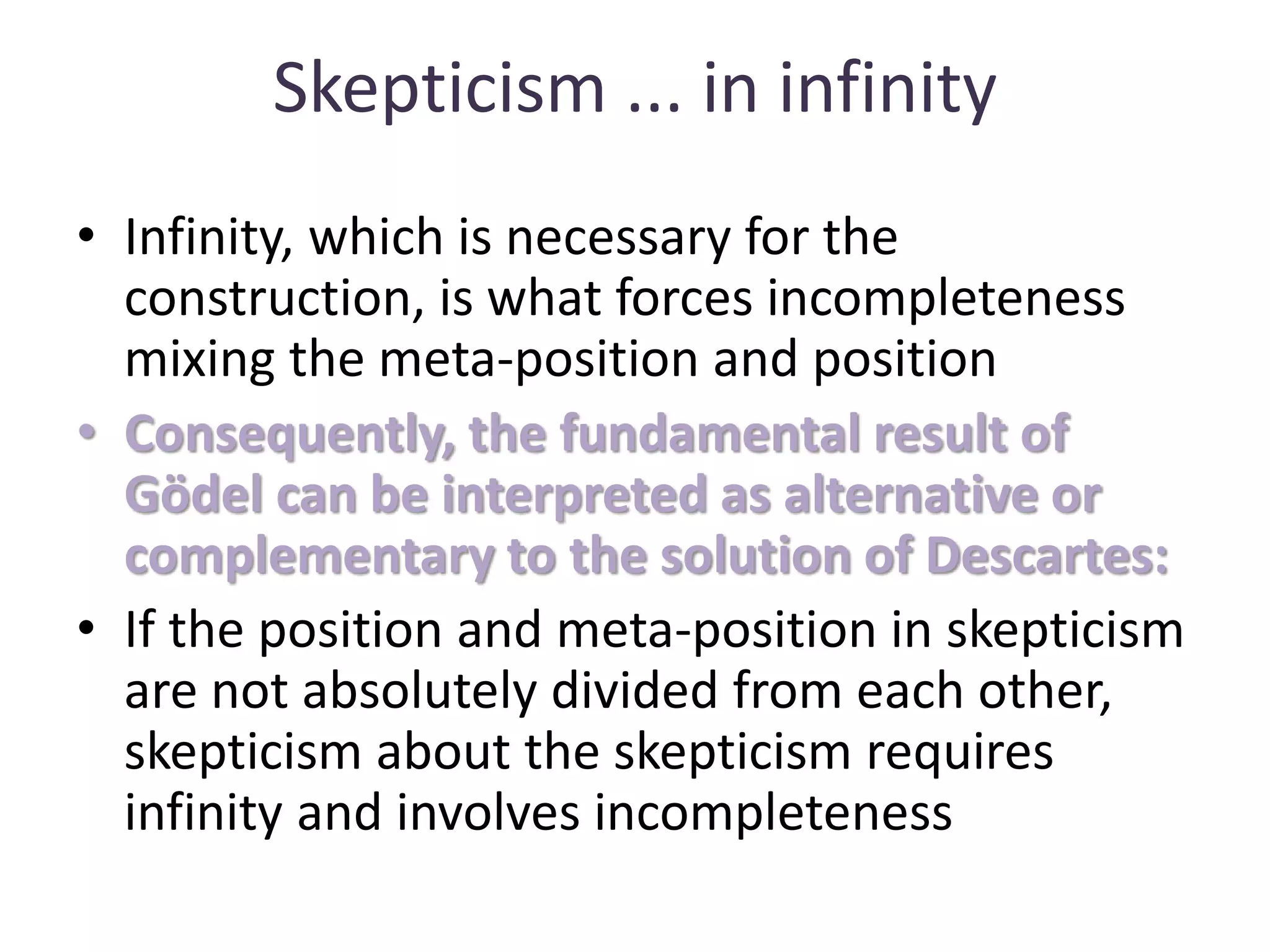 Skepticism about the Skepticim | PPTX