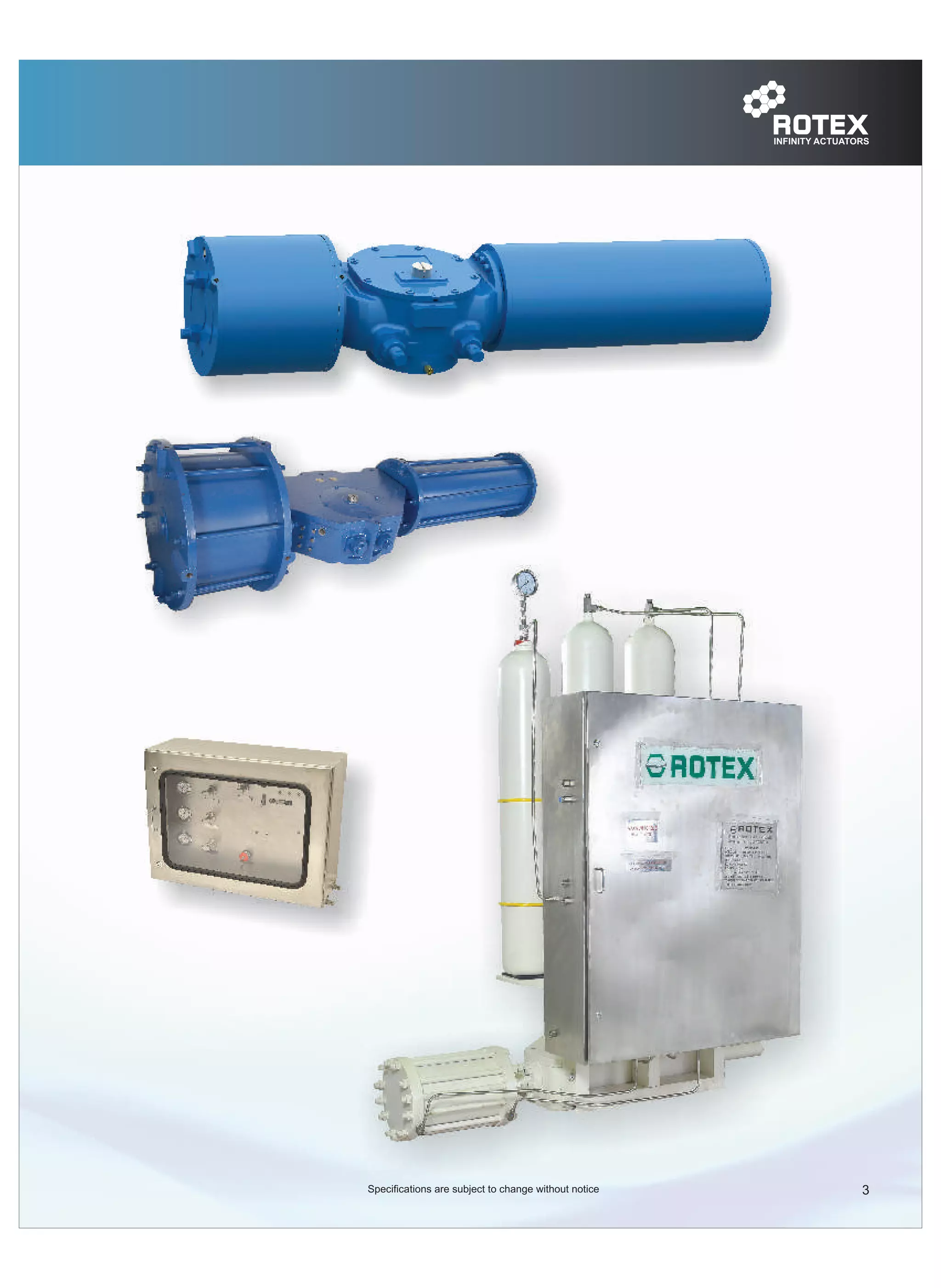 ROTEX Controls Pneumatic Actuator Catalog Models DRC, DRS, and DRV | PDF