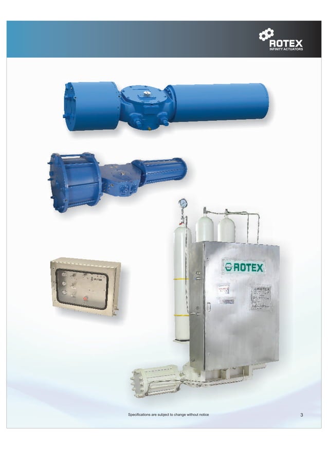 ROTEX Controls Pneumatic Actuator Catalog Models DRC, DRS, and DRV ...