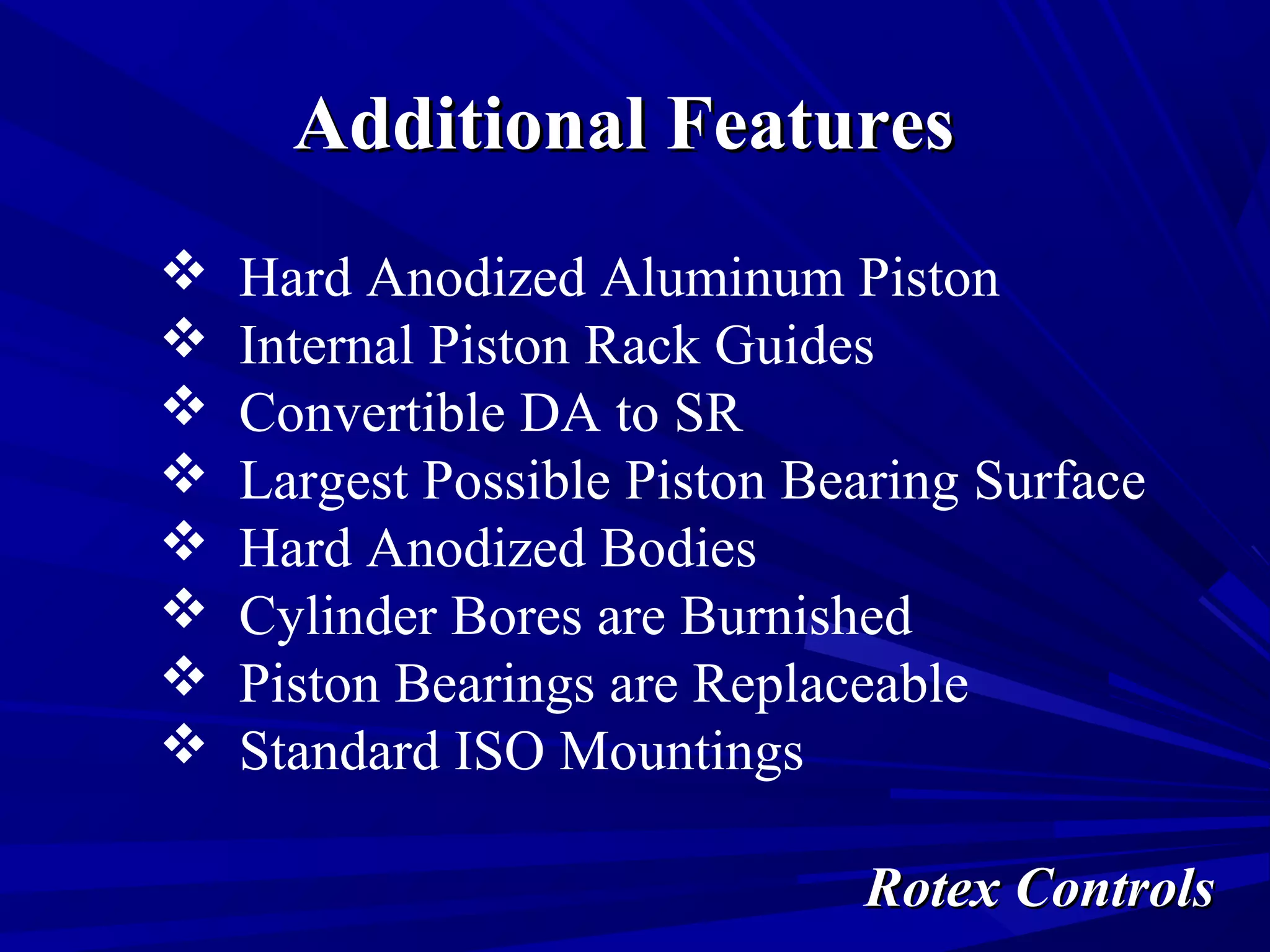 ROTEX Controls USA - Rack & Pinion and Scotch Yoke Actuators | PPT