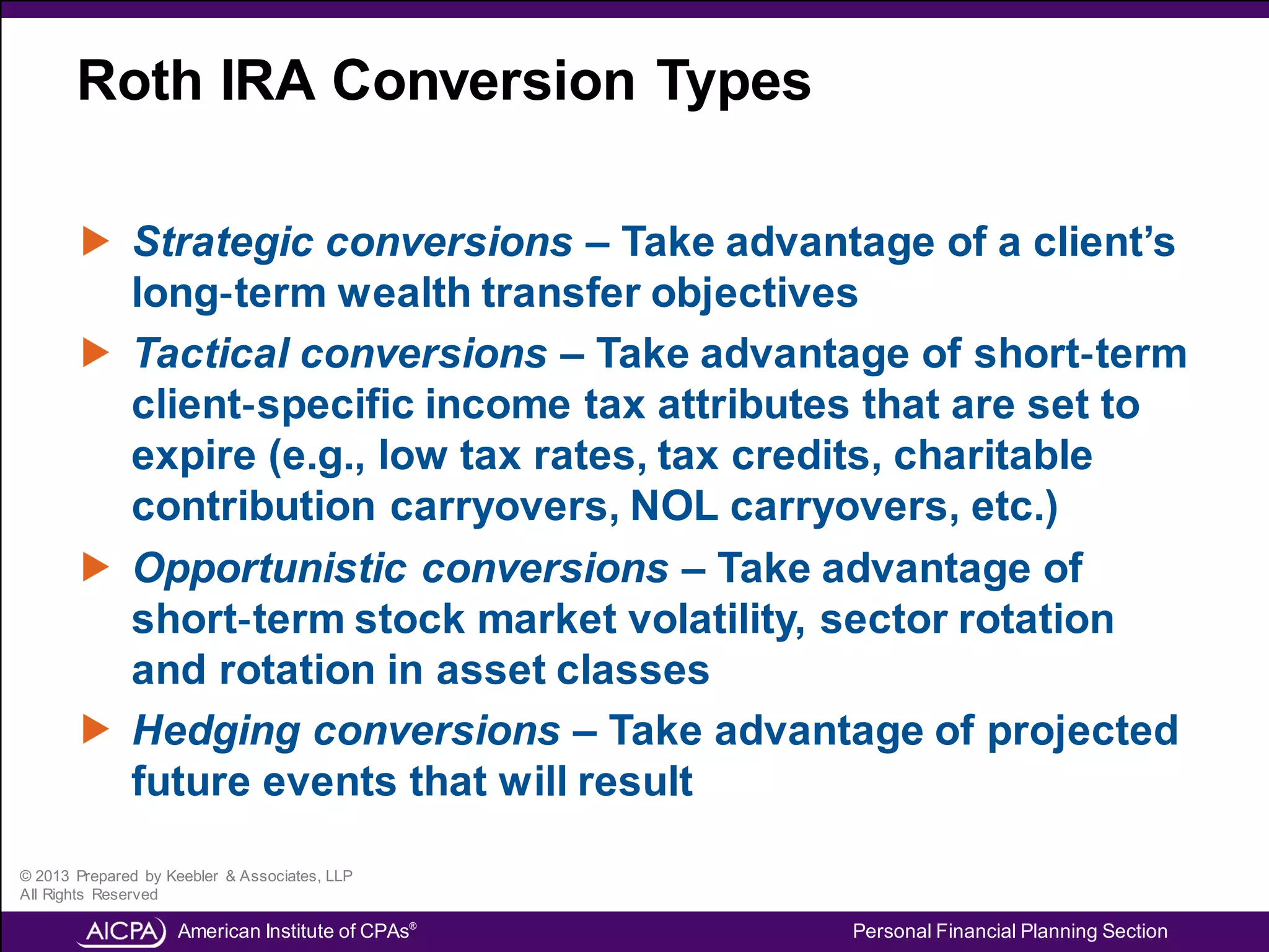 Roth IRA Conversions | PDF