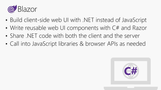Welcome to Blazor | PPTX | Web Design and HTML | Internet
