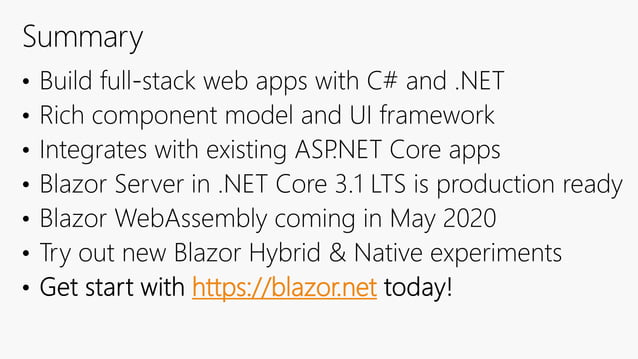 Welcome to Blazor | PPTX | Web Design and HTML | Internet