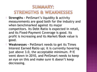 PetSmart Financial Analysis | PPT
