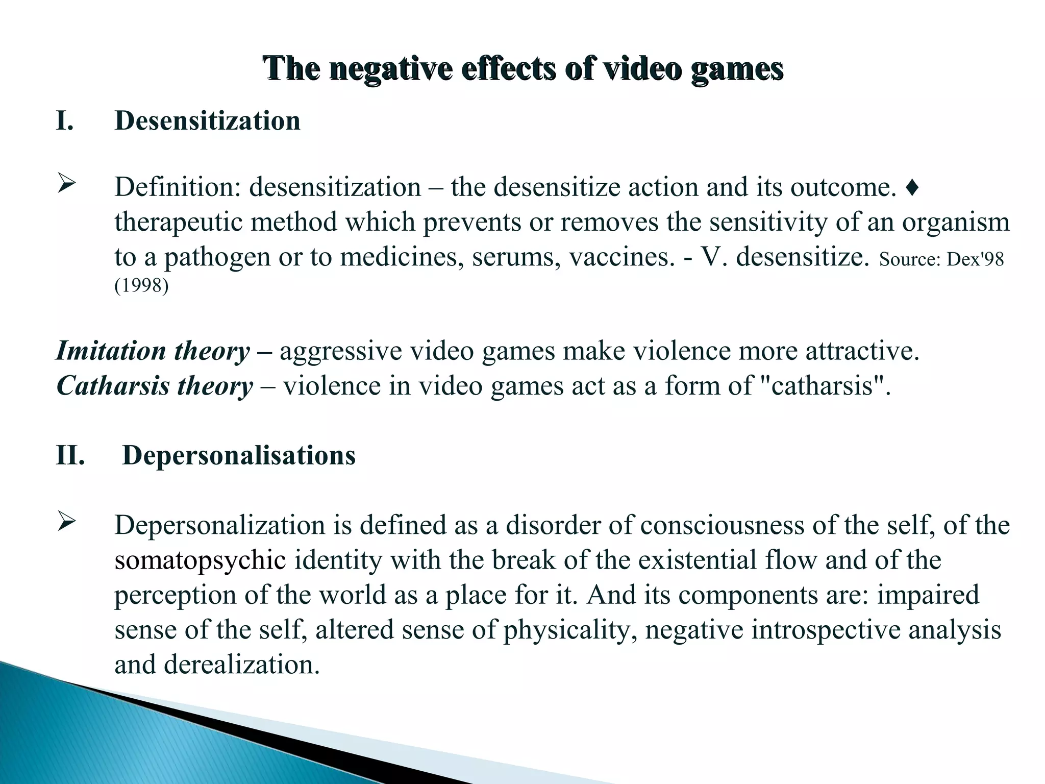 RO The Effects of Video Games | PPT