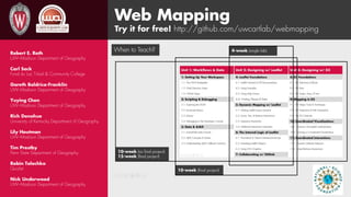 Introducing "Web Mapping: A Workbook for Interactive Cartography and ...