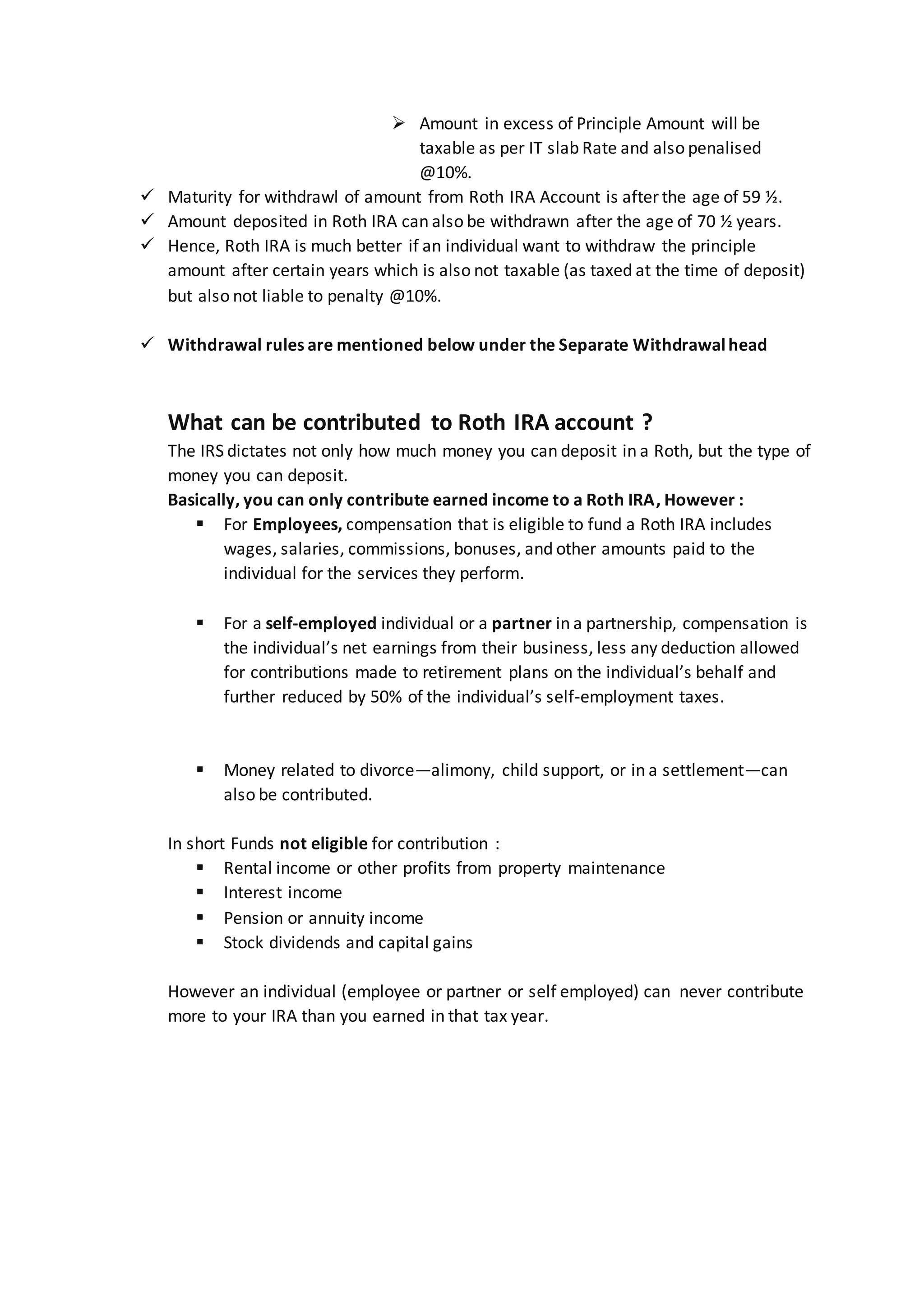 Roth Individual Retirement Account | PDF