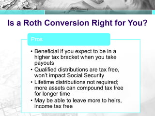 Roth IRA Conversions | PPTX