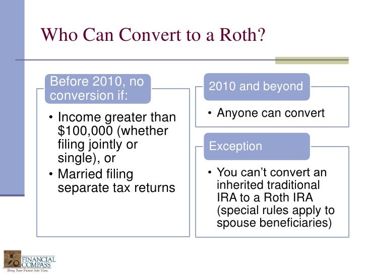 Roth Ira Conversions 2010