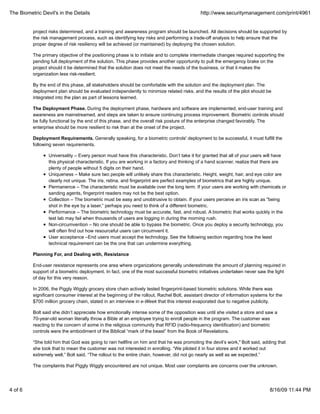 Rothke Tomhave The Biometric Devils In The Details | PDF