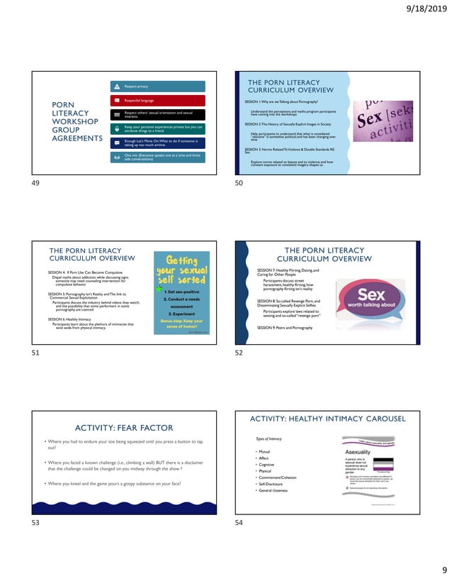 Panel: Healthy Sexuality, Pornography, and Porn Literacy | PDF