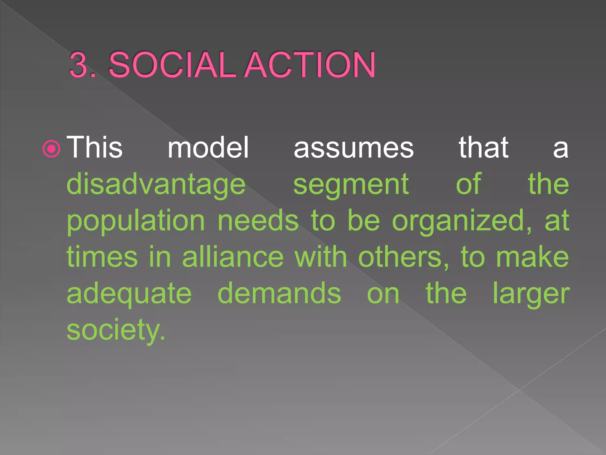 Rothman’s three models of Community Organisation | PPTX
