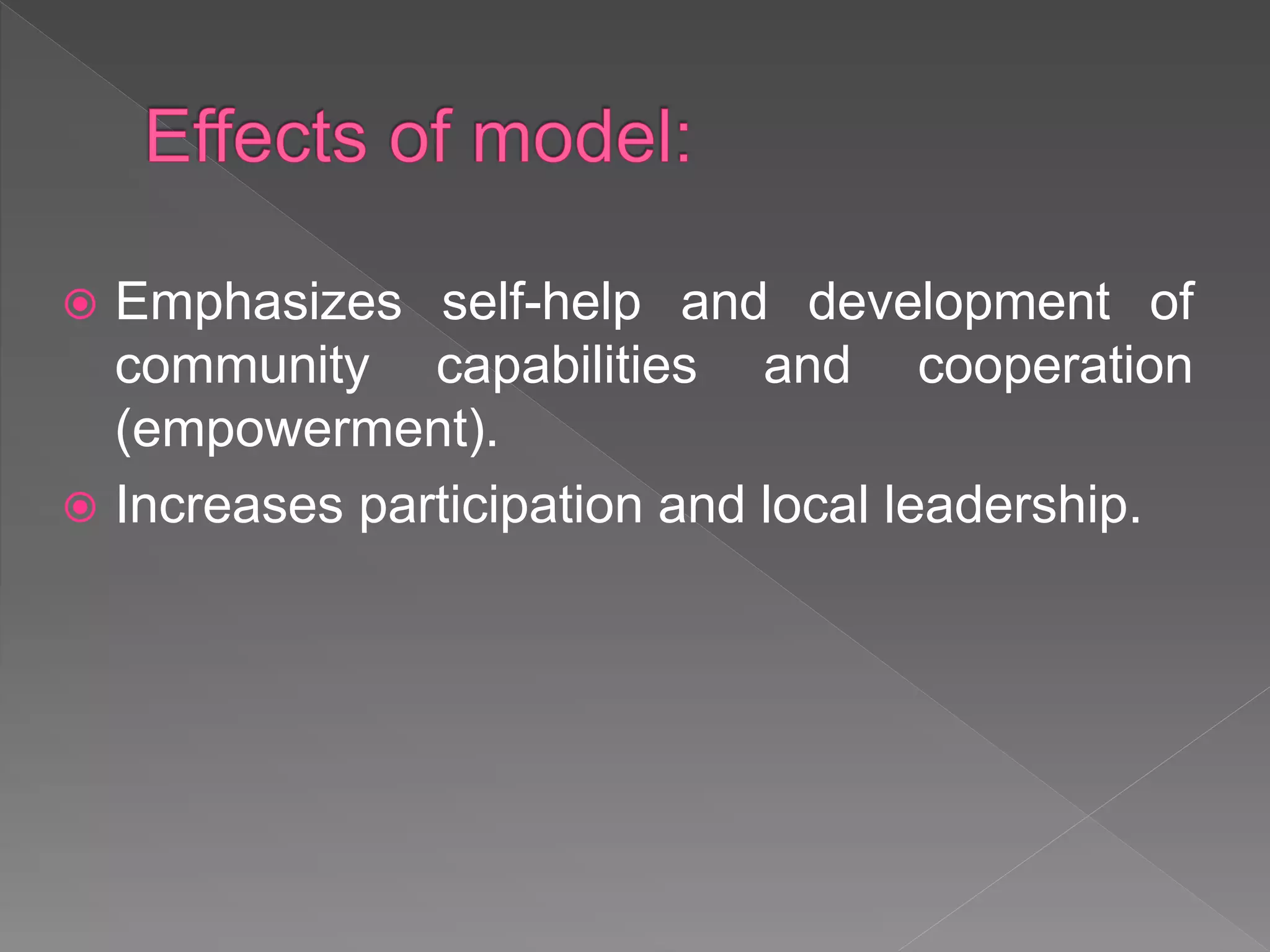 Rothman’s three models of Community Organisation | PPTX