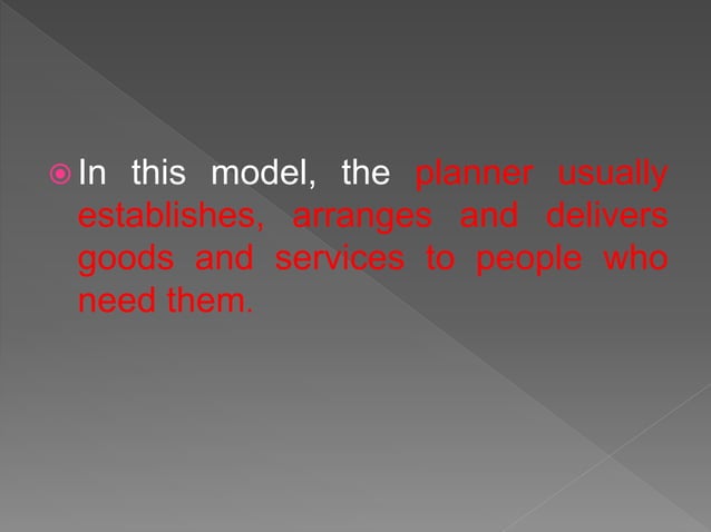 Rothman’s three models of Community Organisation | PPTX