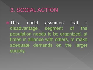 Rothman’s three models of Community Organisation | PPTX
