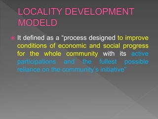 Rothman’s three models of Community Organisation | PPTX