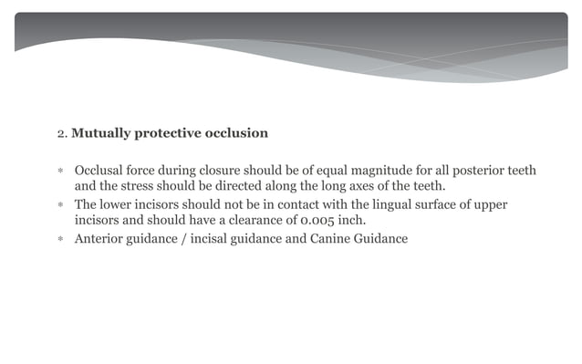 Roth philosophy | PPTX | Dental Health | Diseases and Conditions