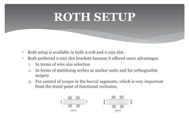 Roth philosophy | PPTX | Dental Health | Diseases and Conditions