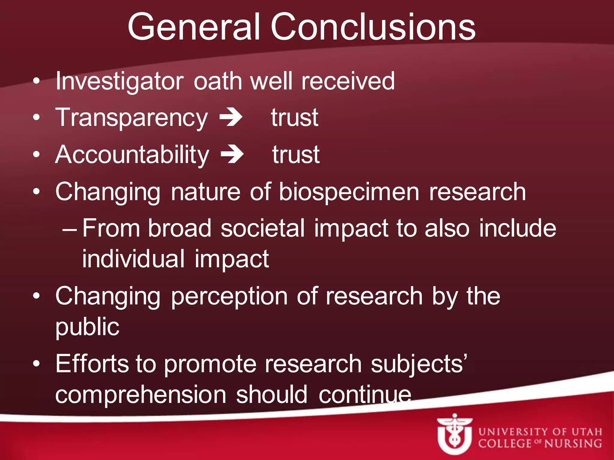 Erin Rothwell, "Investigator’s Role for Innovative Consent Methods with ...