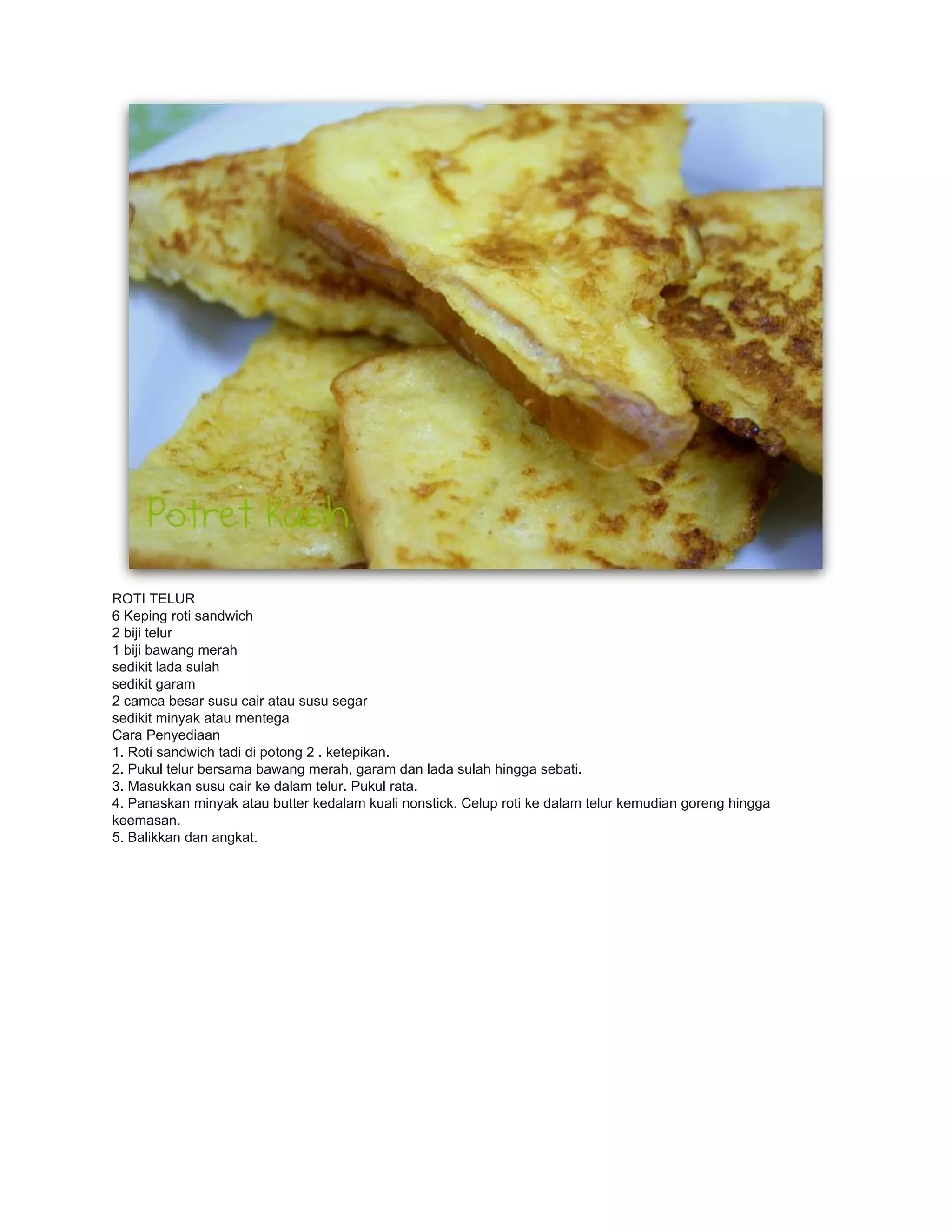 Roti telur istimewa | PDF