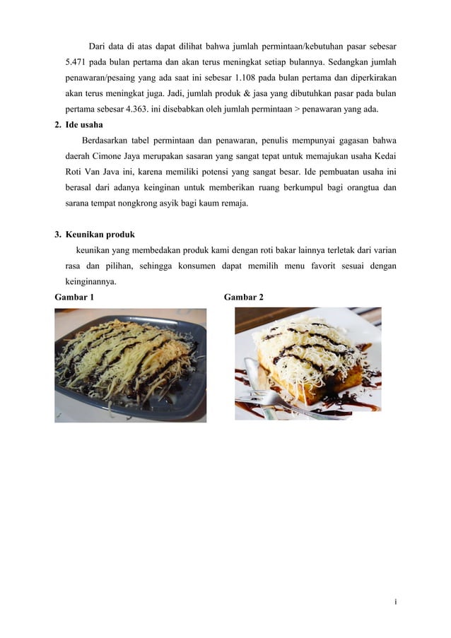 PROPOSAL BISNIS DIKTI (ROTI BAKAR ESA UNGGUL) | DOC