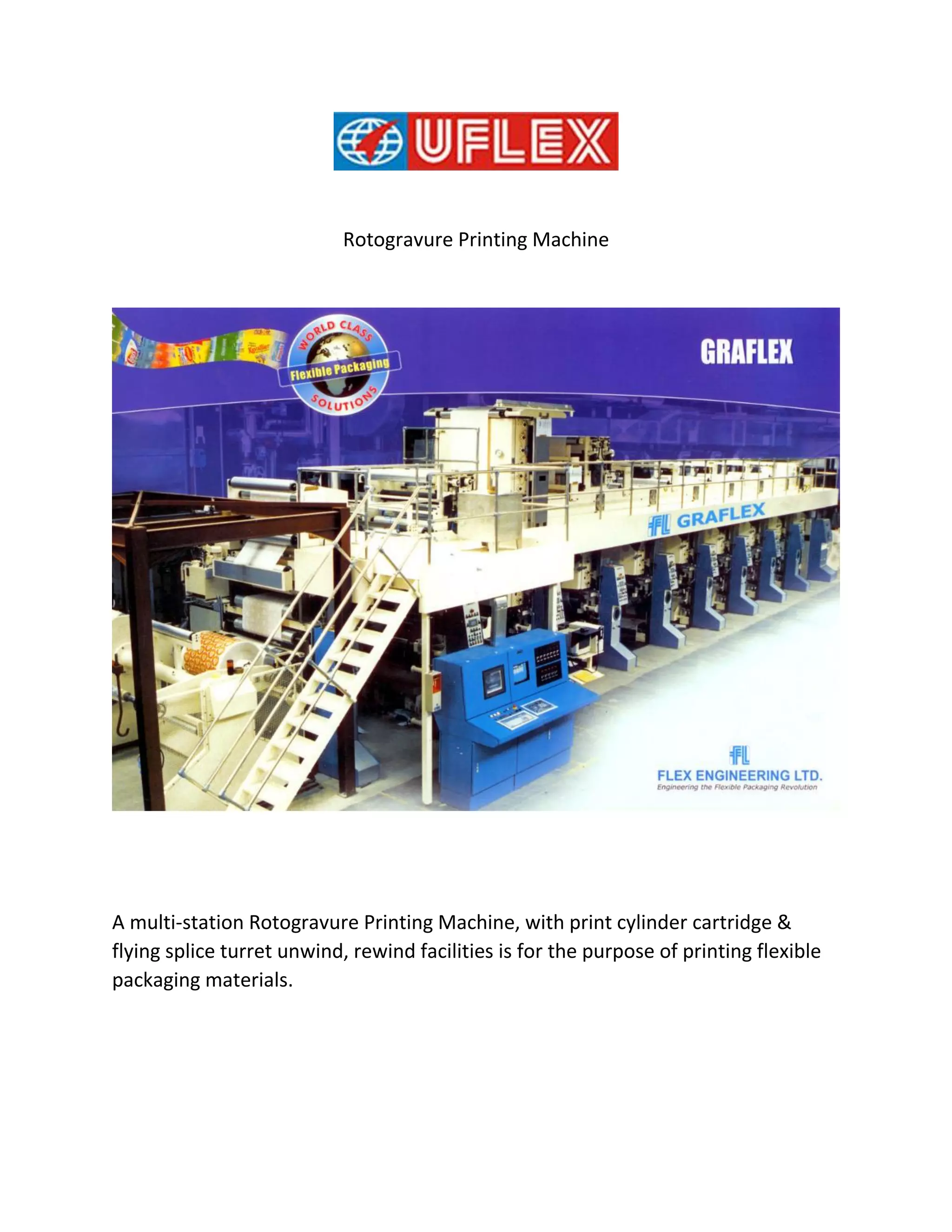 Rotogravure printing machine | PDF