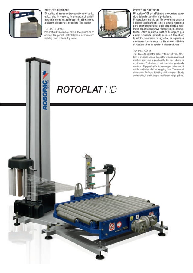 Rotoplat turntable pallet wrapper range | PDF