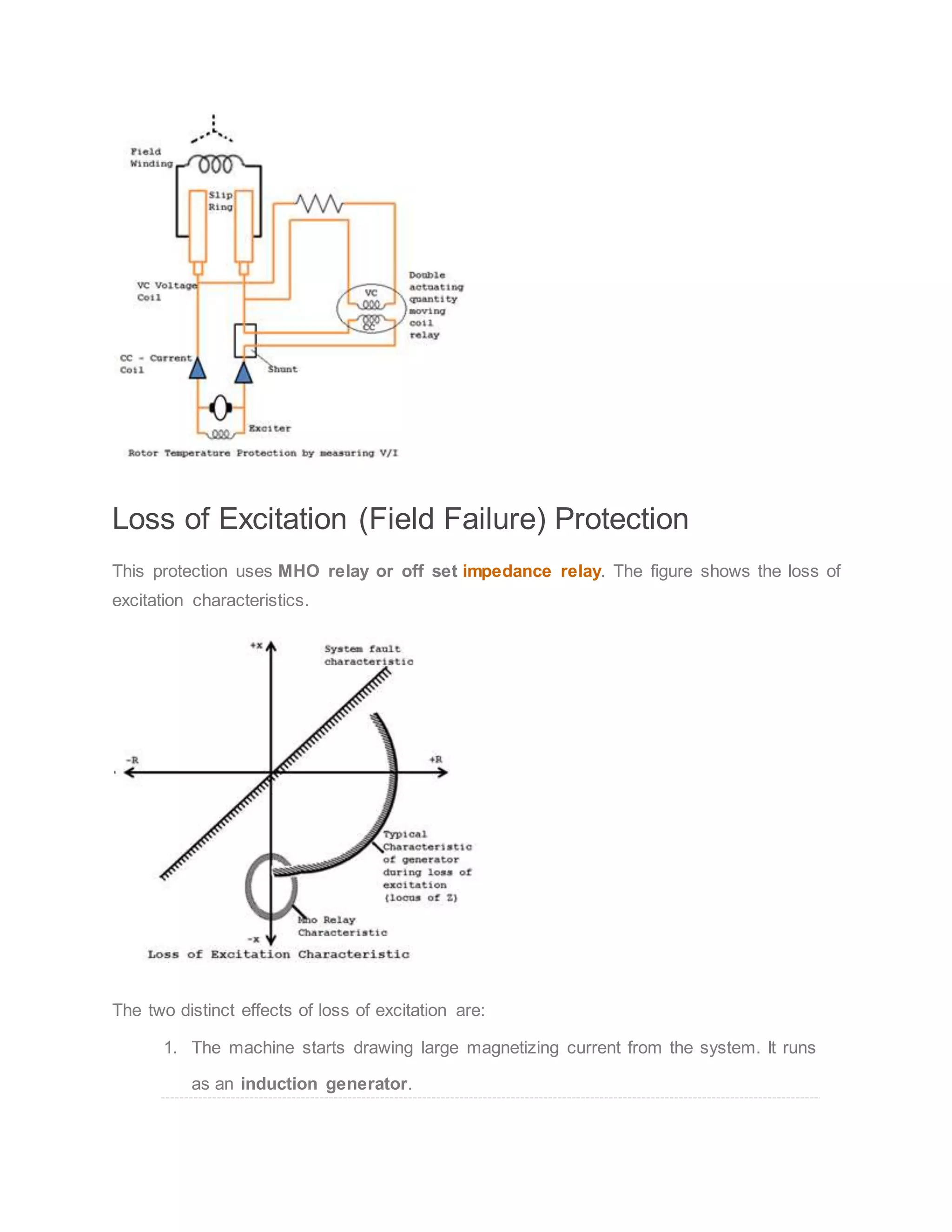 Rotor earth fault protection of electric generator | DOCX
