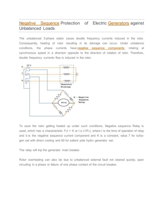 Rotor earth fault protection of electric generator | PPTX | Physics ...