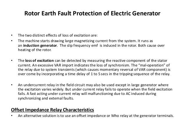 Rotor earth fault protection of electric generator | PPTX | Physics ...