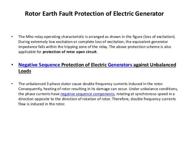 Rotor earth fault protection of electric generator | PPTX | Physics ...