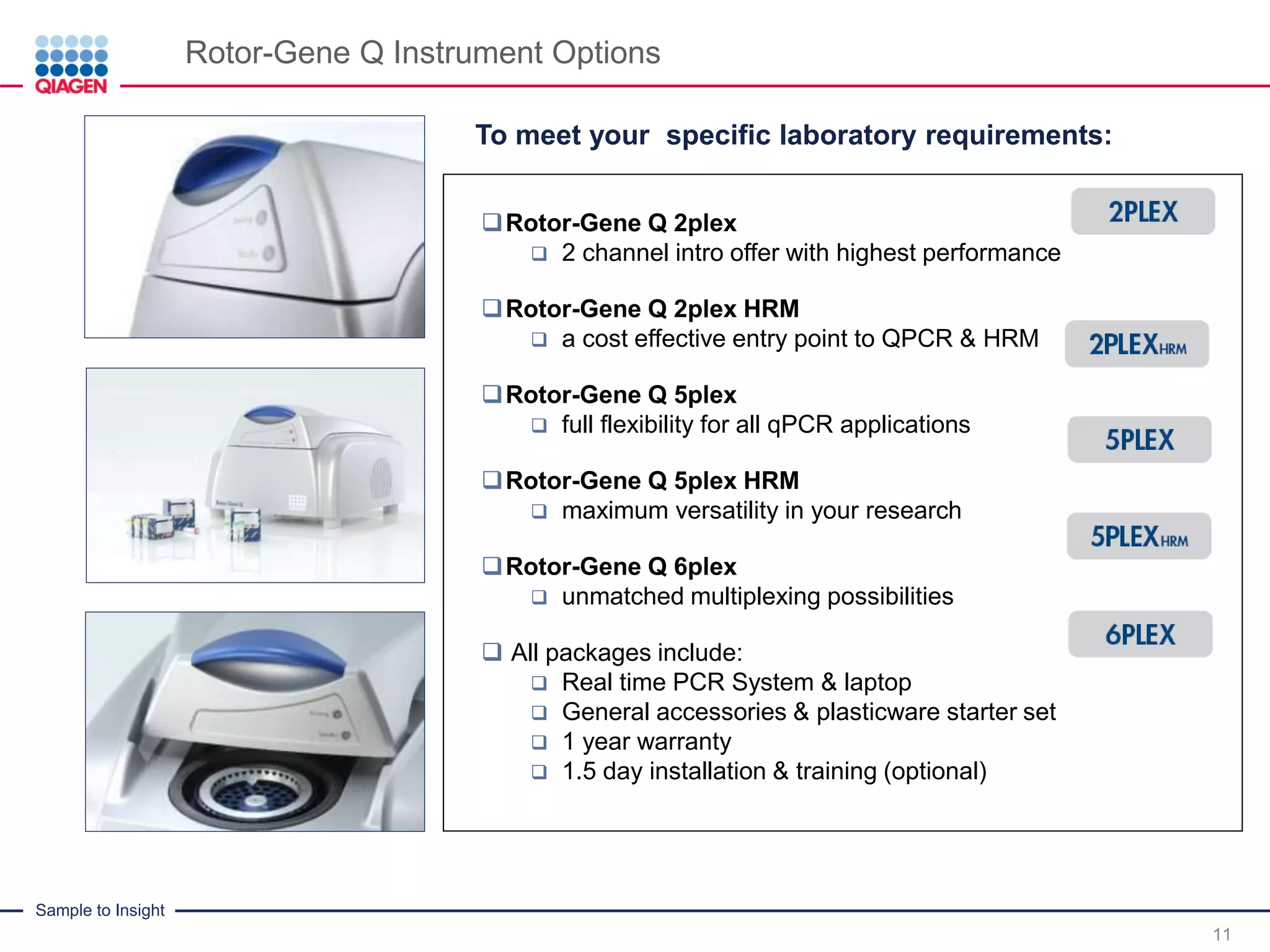 RotorGene Q A Rapid, Automatable real-time PCR Instrument for ...