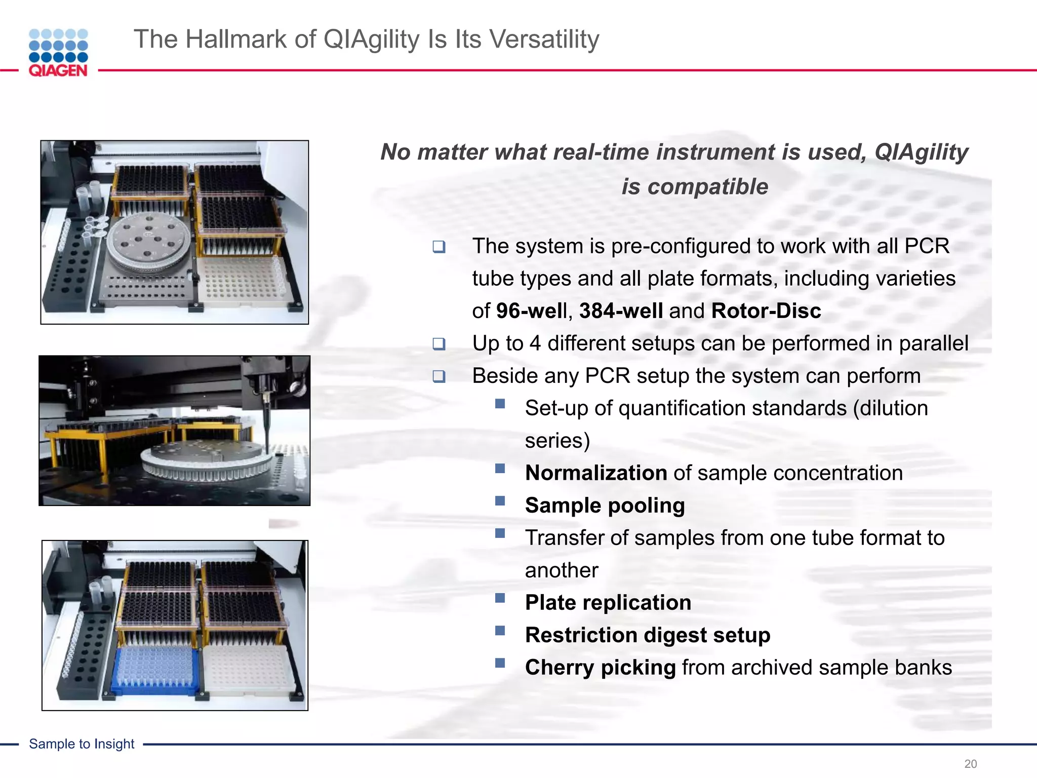 RotorGene Q A Rapid, Automatable real-time PCR Instrument for ...
