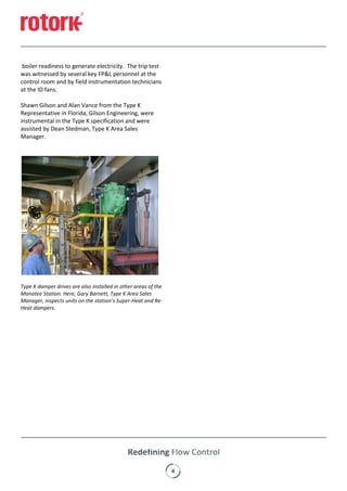 Rotork Type K Damper Drive Case Study | PDF