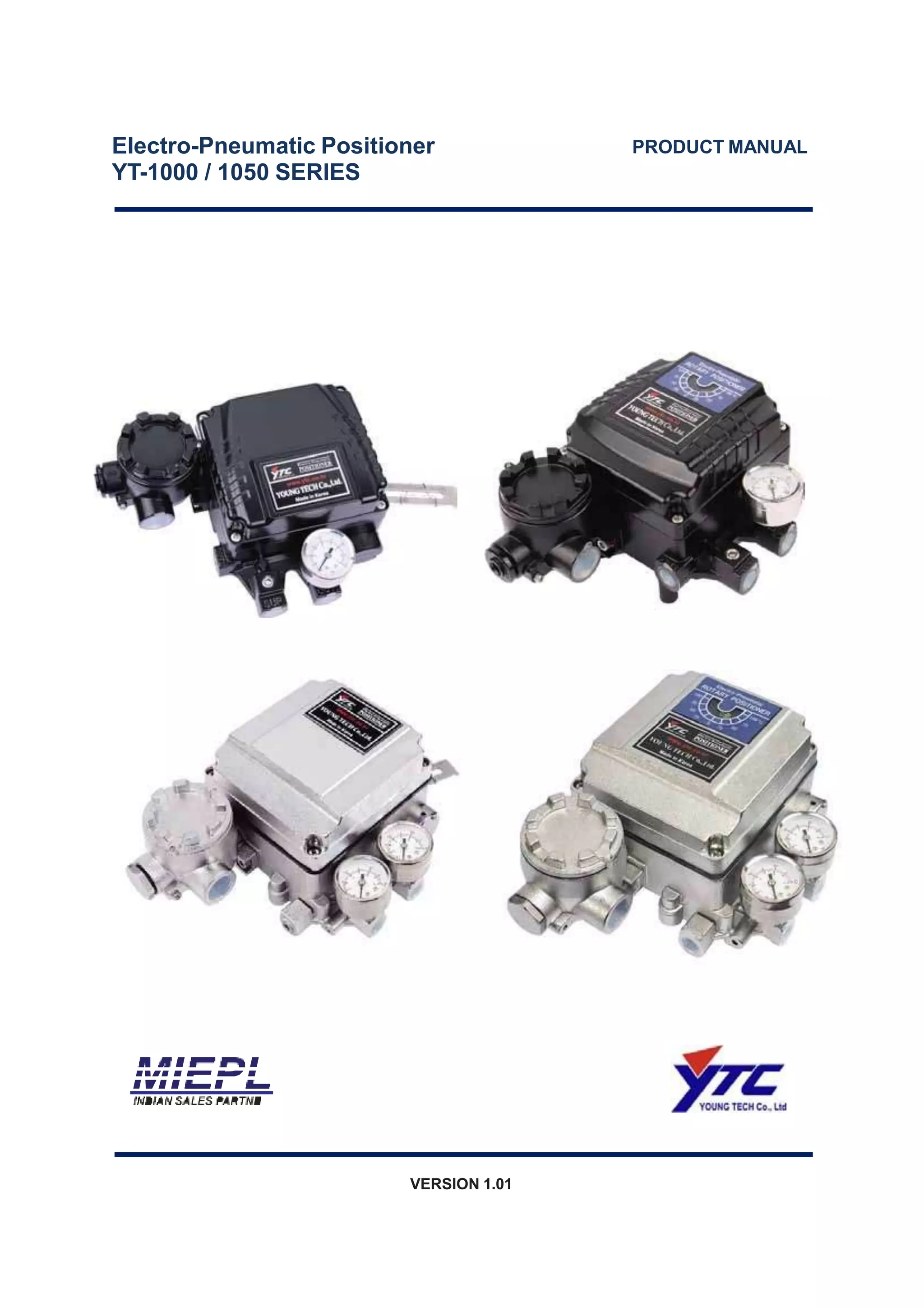 Rotork YTC YT-1000R Electro Pneumatic Positioner Product Manual | YTC ...