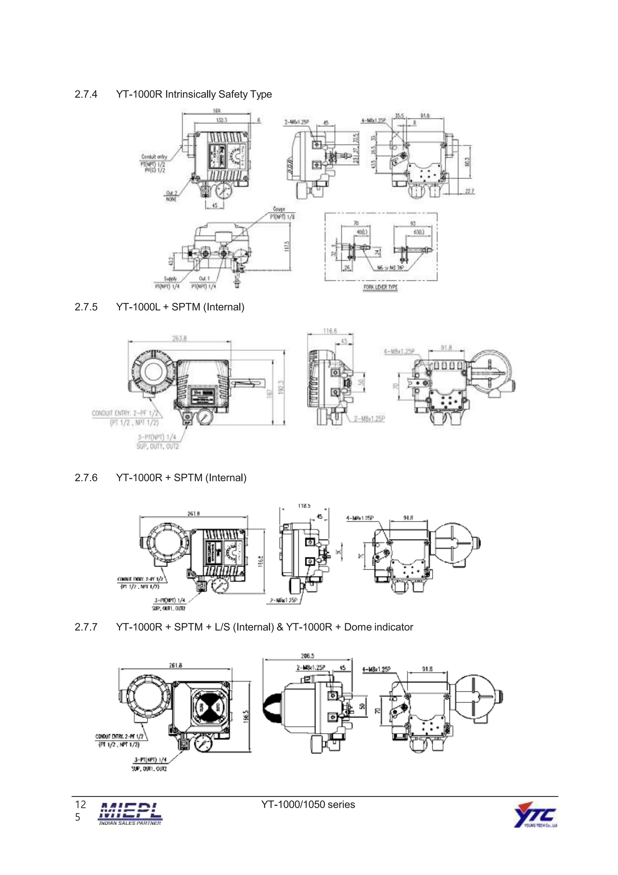 Rotork YTC YT-1000R Electro Pneumatic Positioner Product Manual | YTC ...