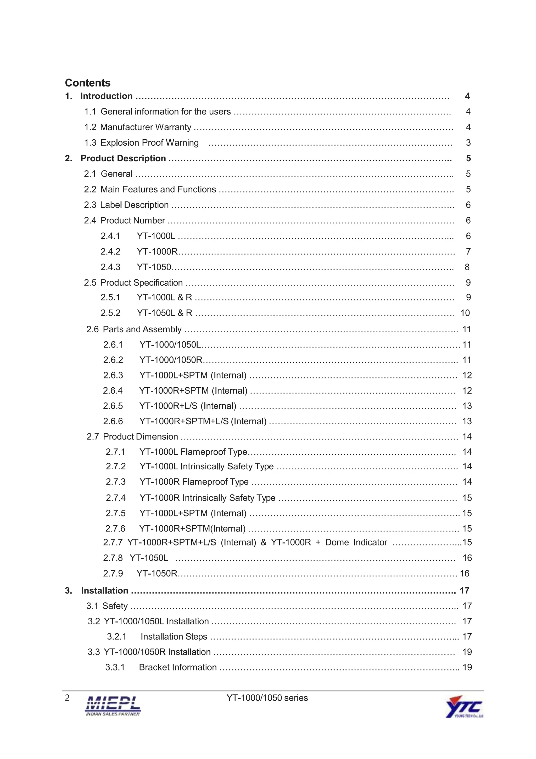 Rotork YTC YT-1000R Electro Pneumatic Positioner Product Manual | YTC ...