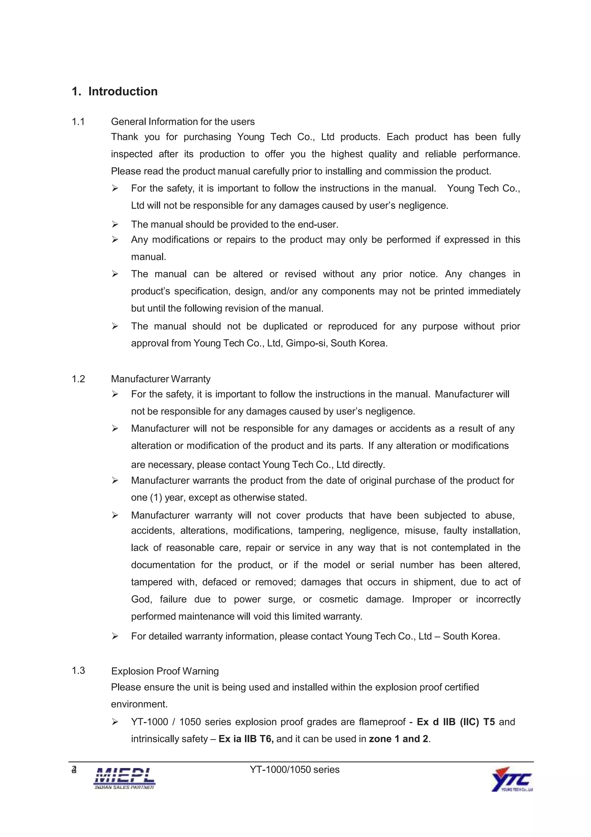 Rotork YTC YT-1000R Electro Pneumatic Positioner Product Manual | YTC ...