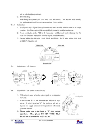 Rotork YTC YT-1000R Electro Pneumetic Positioner Manufacturers | PDF