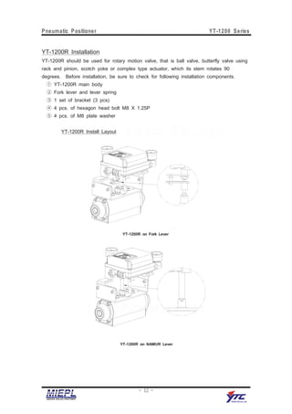 Rotork YTC YT 1200 Pneumatic Positioner Dealers, Suppliers in India | PDF