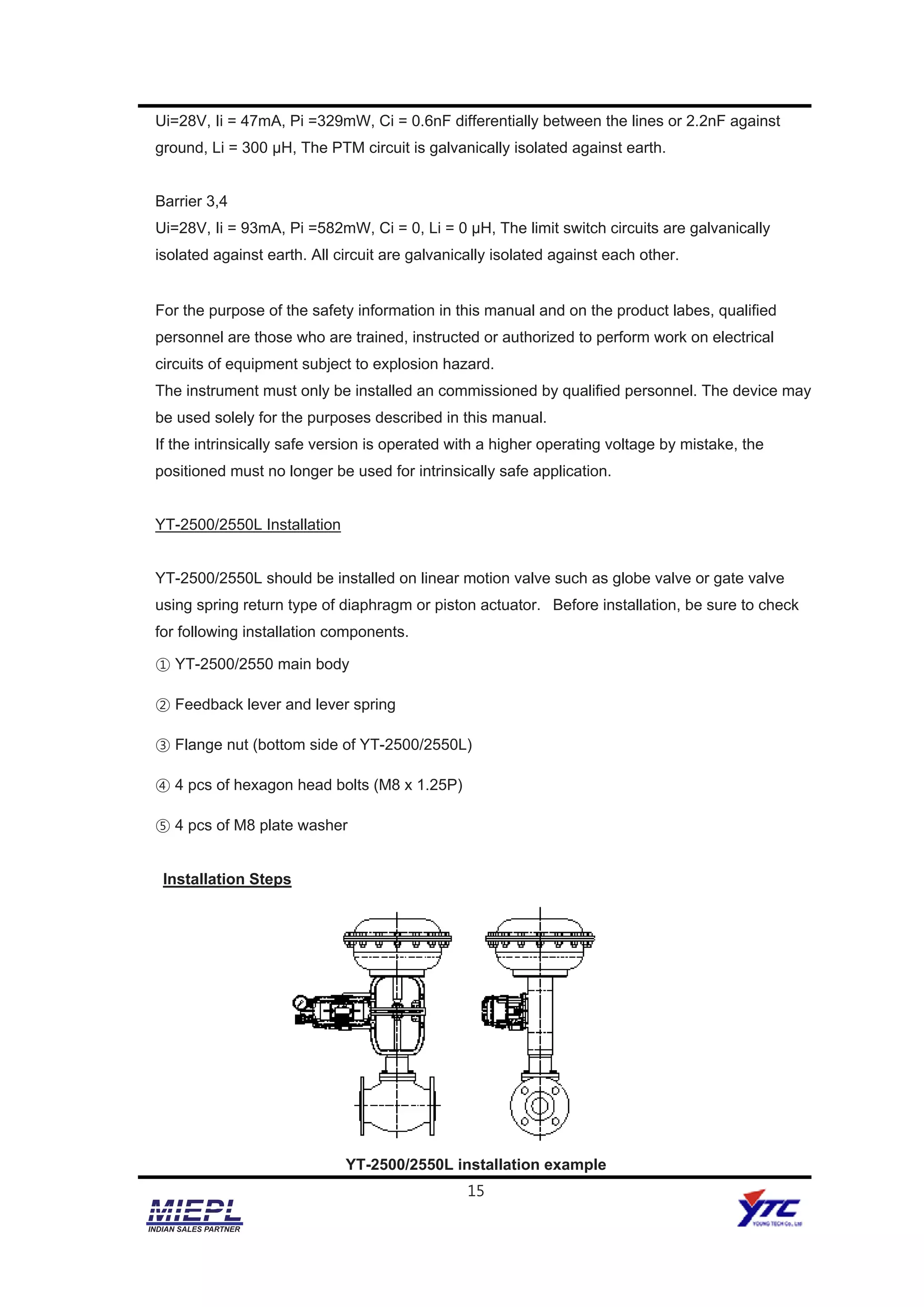 Rotork YTC YT-2500 Smart Valve Positioner PDF | PDF