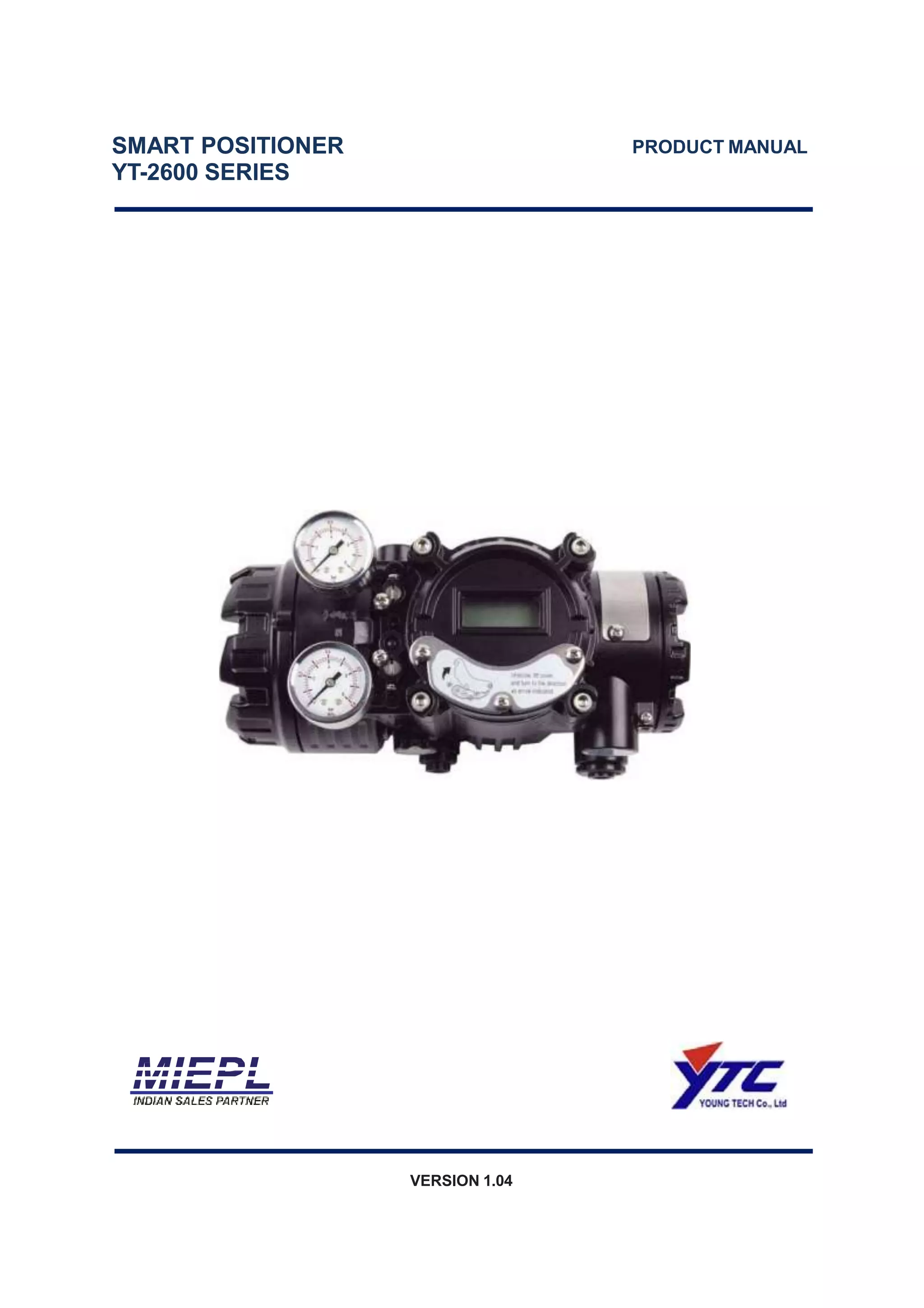 Rotork YTC YT-2600 Smart Valve Positioner | Product Manual | PPTX