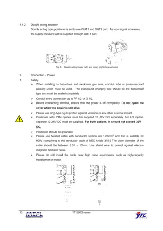 Rotork YTC YT-2600 Smart Valve Positioner | Product Manual | PPTX