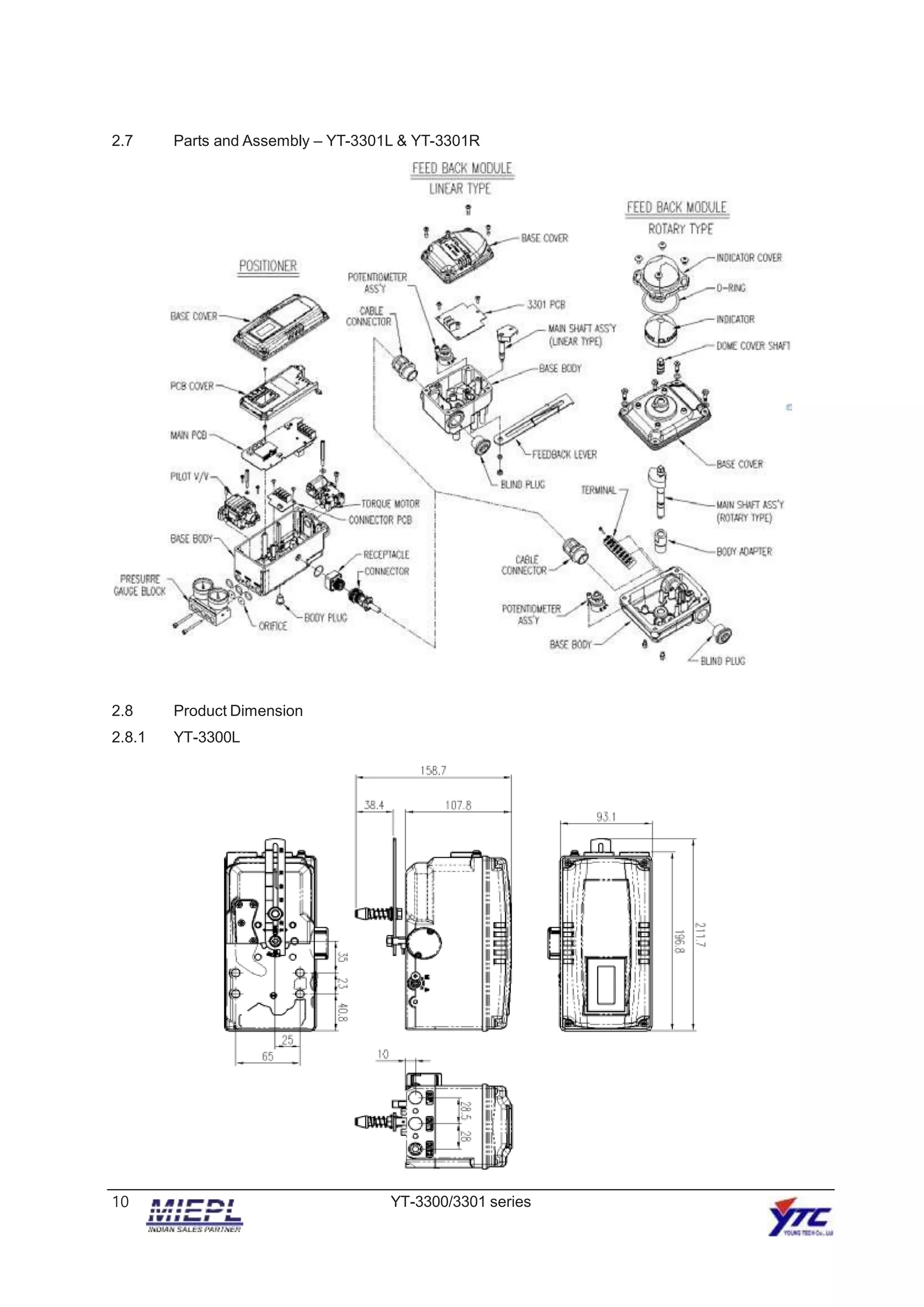 Rotork YTC YT-3300, Rotork YTC YT-3350 Smart Positioner - PPT File ...
