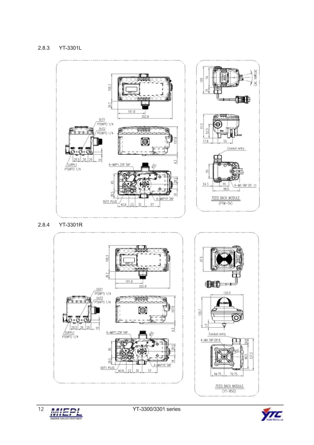 Rotork YTC YT-3300, Rotork YTC YT-3350 Smart Positioner - PPT File ...