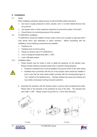 Rotork YTC YT- 3300 Smart Positioner Dealers | PDF | Technology & Computing